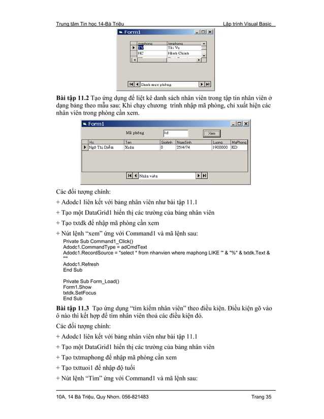 Giáo trình visual basic | PDF