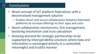 Collaboration Mechanisms for IoT Platform Federations Fostering ...