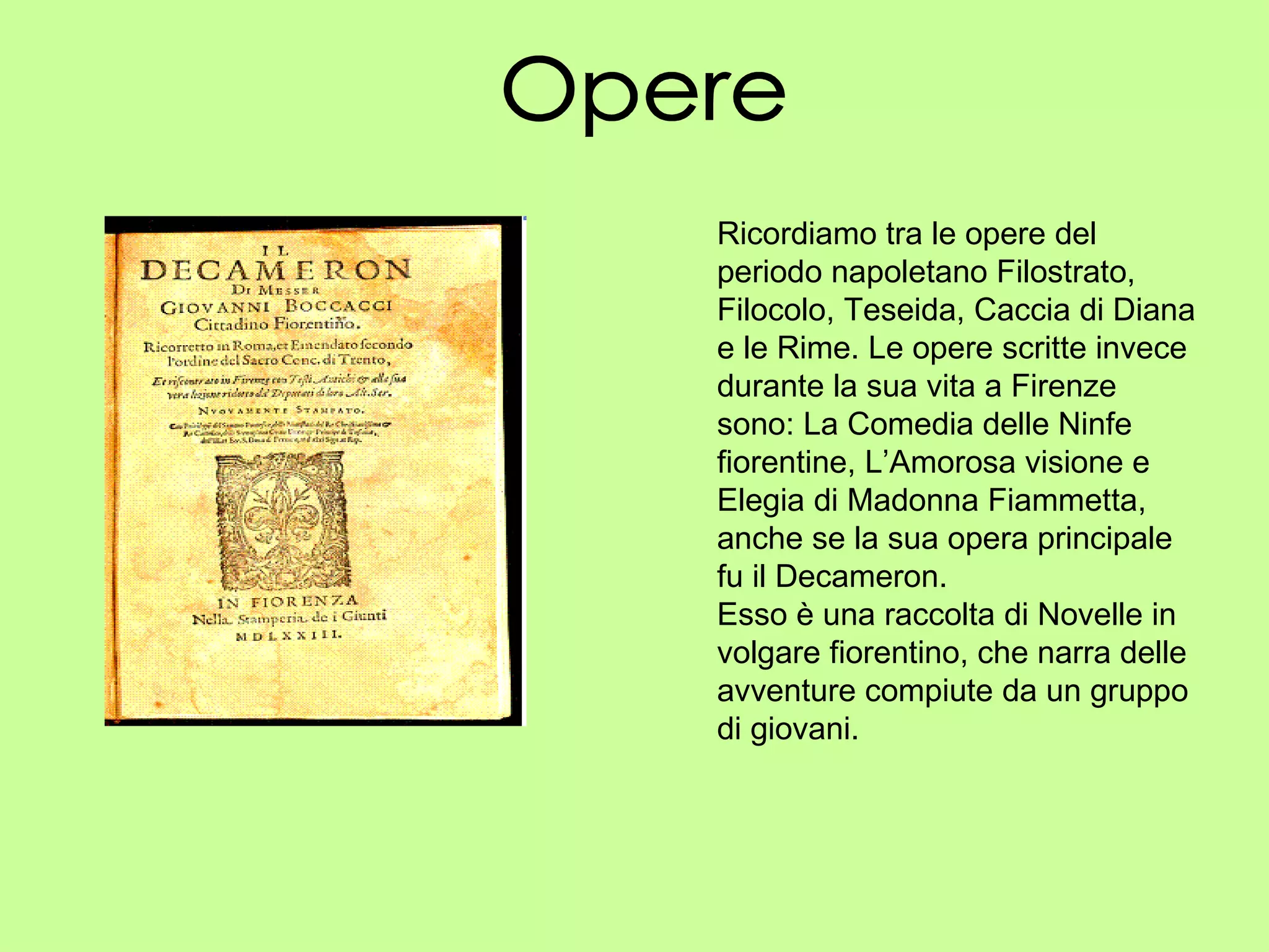 Giovanni Boccaccio | PPT