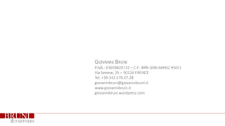 Project Management Corner - Giovanni Bruni | PPTX