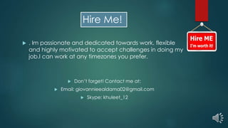 Giovannie ealdama | PPT