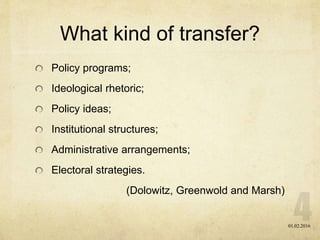 Policy transfer | PPT