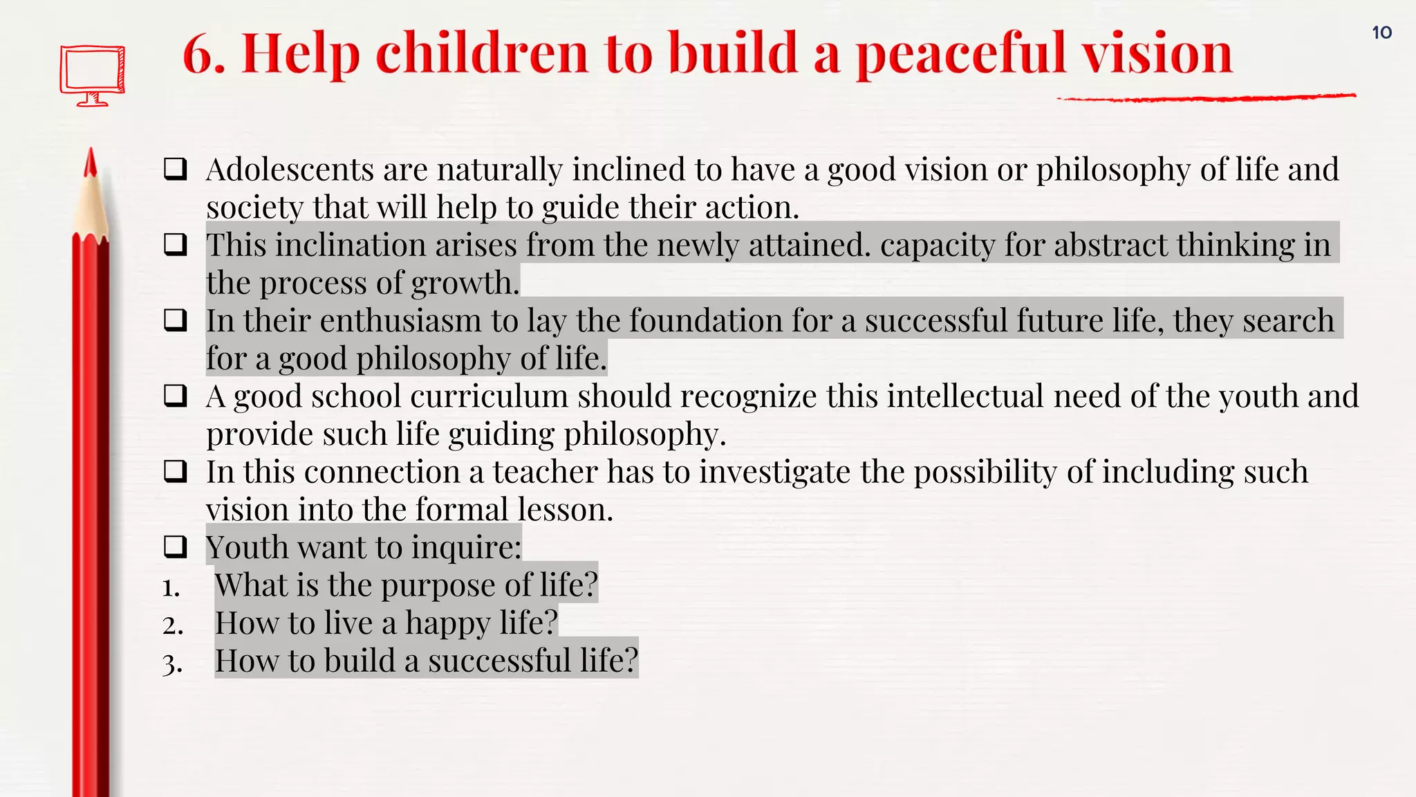 Integration of peace in different subjects | PDF