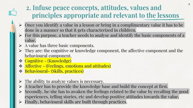 Integration of peace in different subjects | PDF | Primary Education ...