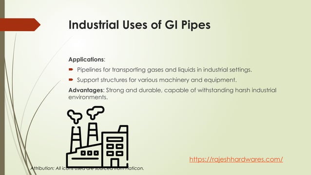 Versatile Applications of GI Pipes in Modern Infrastructure | PPT | PPT