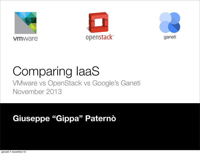 Comparing IaaS :VMware vs OpenStack vs Google’s Ganeti | PDF | Cloud Computing | Internet