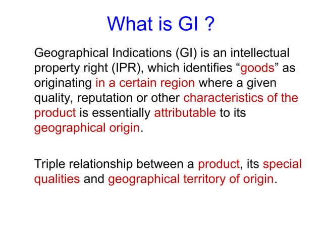 GI presentation CICS - 2011geographical indication.ppt