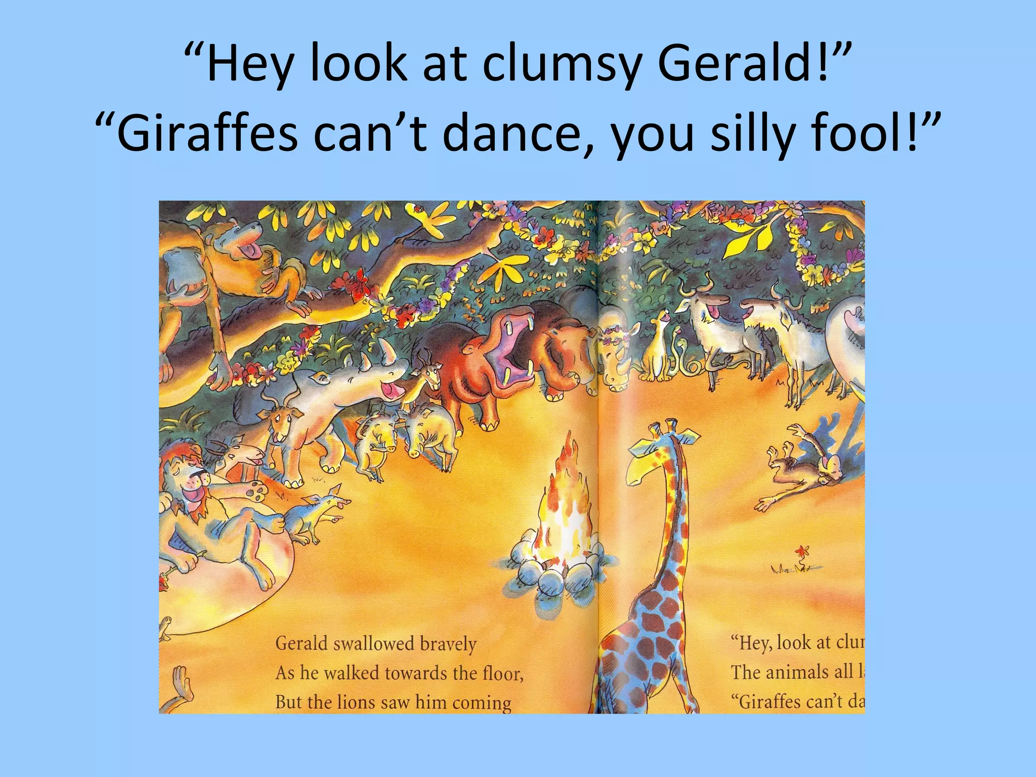 Giraffes can't dance | PPT