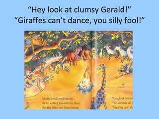 Giraffes can't dance | PPT