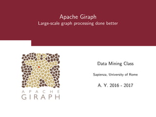 Apache Giraph: Large-scale graph processing done better | PPT