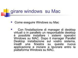 Girare windows su mac | PPT