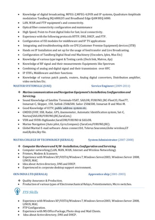Gireesh broadcast engineer | DOCX