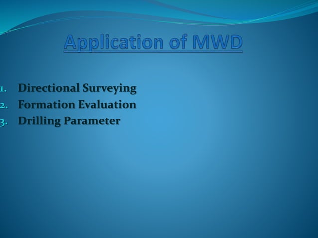 Measurement While Drilling (MWD) | PPTX | Physics | Science