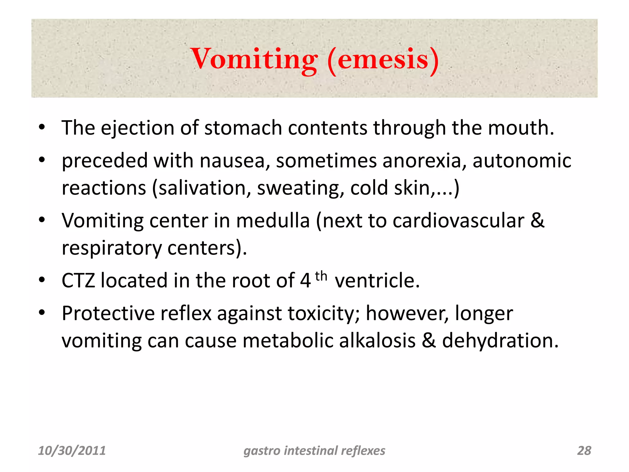 gastro intestinal reflexes | PPTX