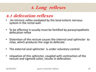 gastro intestinal reflexes | PPTX