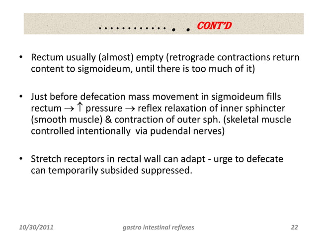 gastro intestinal reflexes | PPTX