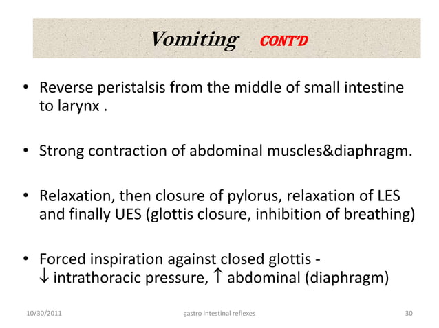 gastro intestinal reflexes | PPTX