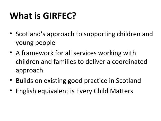 GIRFEC and Culture Chnage | PPT