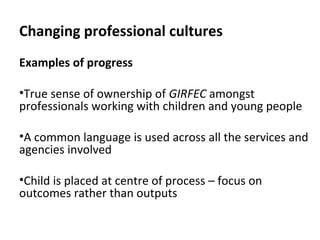 GIRFEC and Culture Chnage | PPT