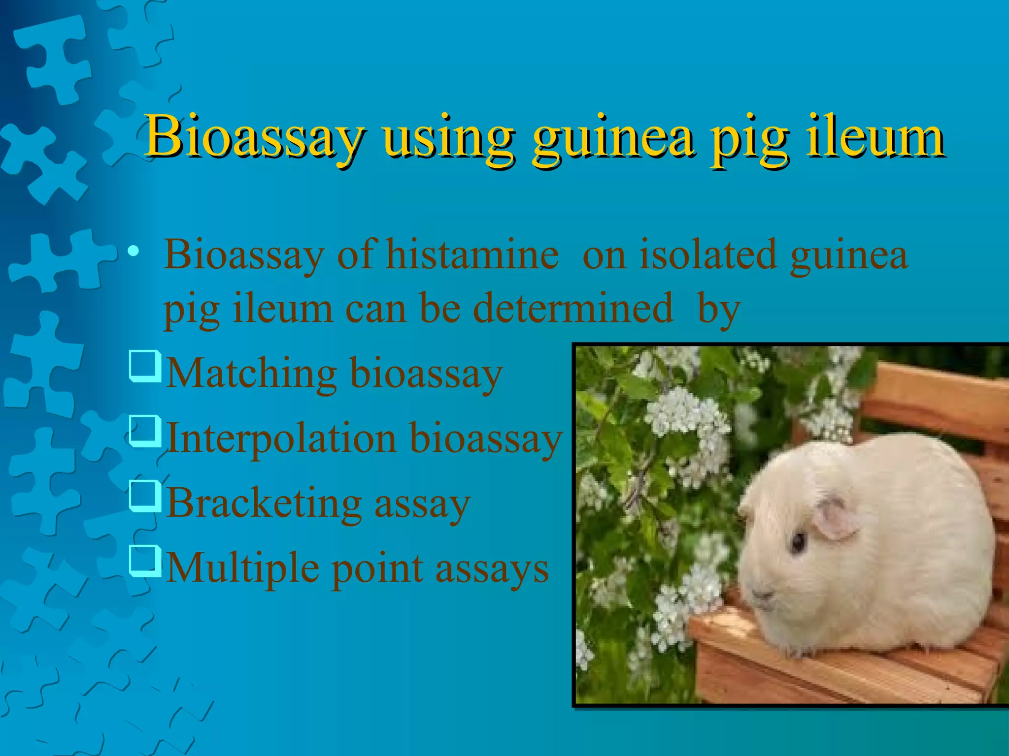 histamine bioassay | PPT