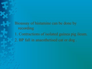 histamine bioassay | PPT