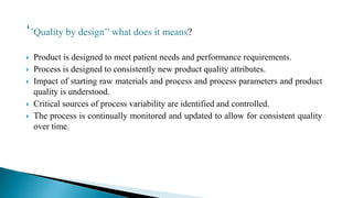 QUALITY BY DESIGN PPT BY GIRIJA | PPT