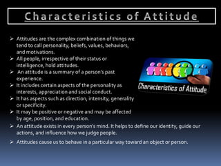 Human Attitude ppt by G.S.Shaktawat | PPTX | Science