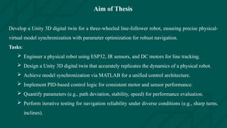 Design and Implementation of a Digital Twin for a Line-Follower Robot | PPTX
