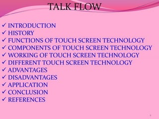 TOUCH SCREEN TECHNOLOGY GIRISH HARMUKH | PPTX | Operating Systems ...