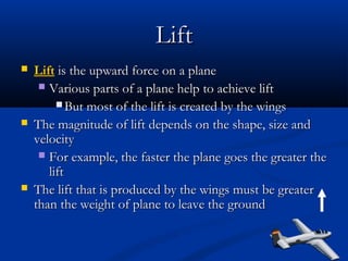 AEROPLANES CREATING LIFT BY GIRISH HARMUKH | PPT