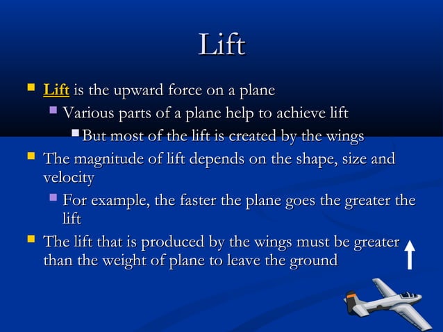 AEROPLANES CREATING LIFT BY GIRISH HARMUKH | PPT