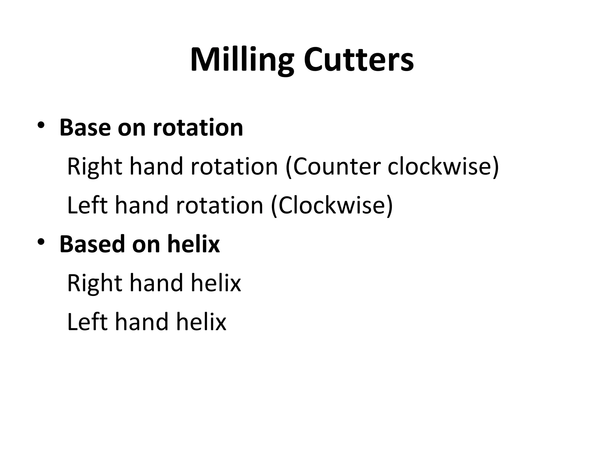 Geometry of Milling cutter's and Twist drills | PPT