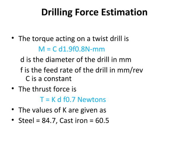 Geometry of Milling cutter's and Twist drills | PPT