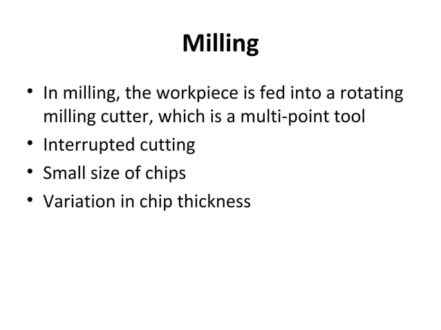 Geometry of Milling cutter's and Twist drills | PPT