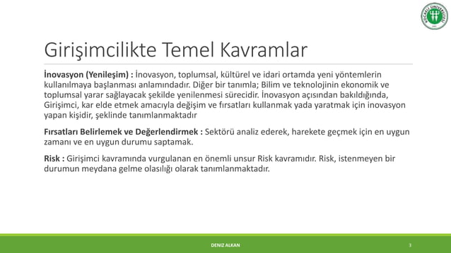 Girisimcilik Nedir? | PPT