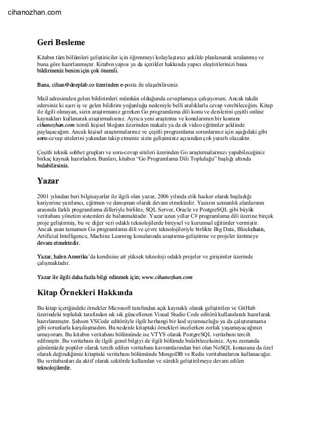 Golang Book - Giriş | PDF