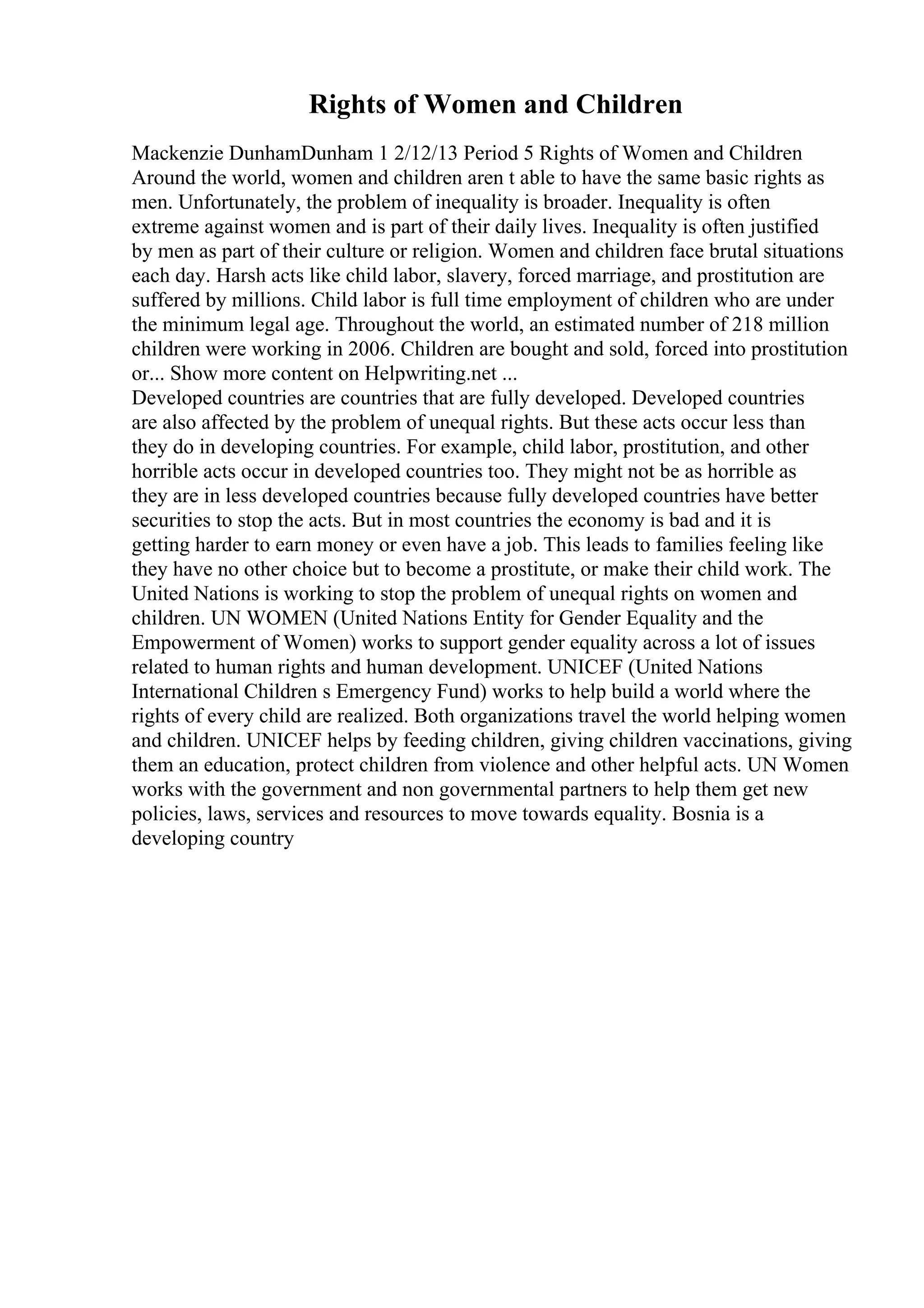 Girl By Jamaica Kincaid Essay | PDF