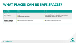 Girl effect: creating safe spaces for girls | PDF