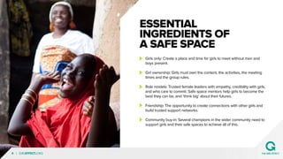 Girl effect: creating safe spaces for girls | PDF