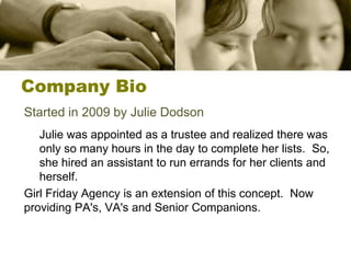 Girl friday agency presentation | PPT