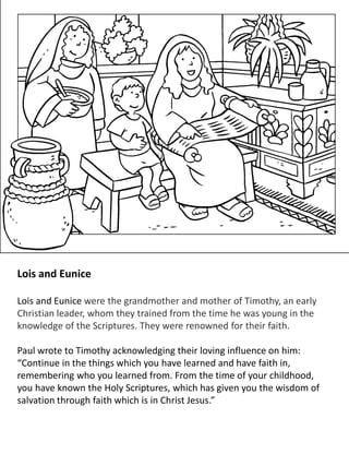 Girls and Women in the Bible - Coloring Book | PDF