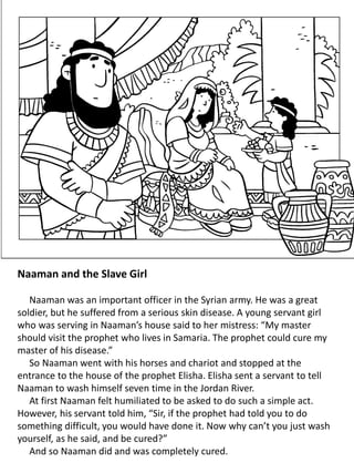 Naamans Servant Girl Coloring Pages