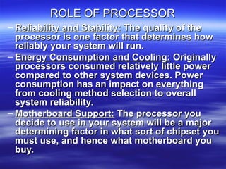 All about Processor and Rams in computer science | PPT