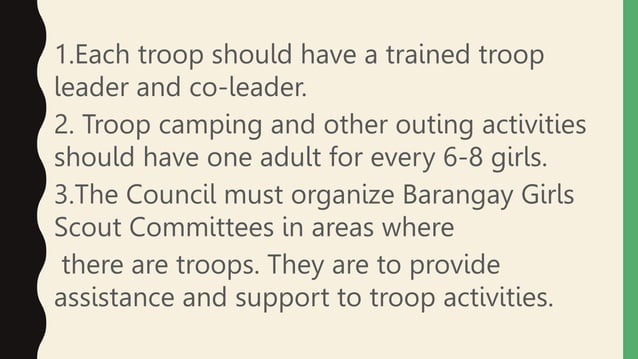 GIRL SCOUT POLICIES.pptx | Parenting | Family and Relationships