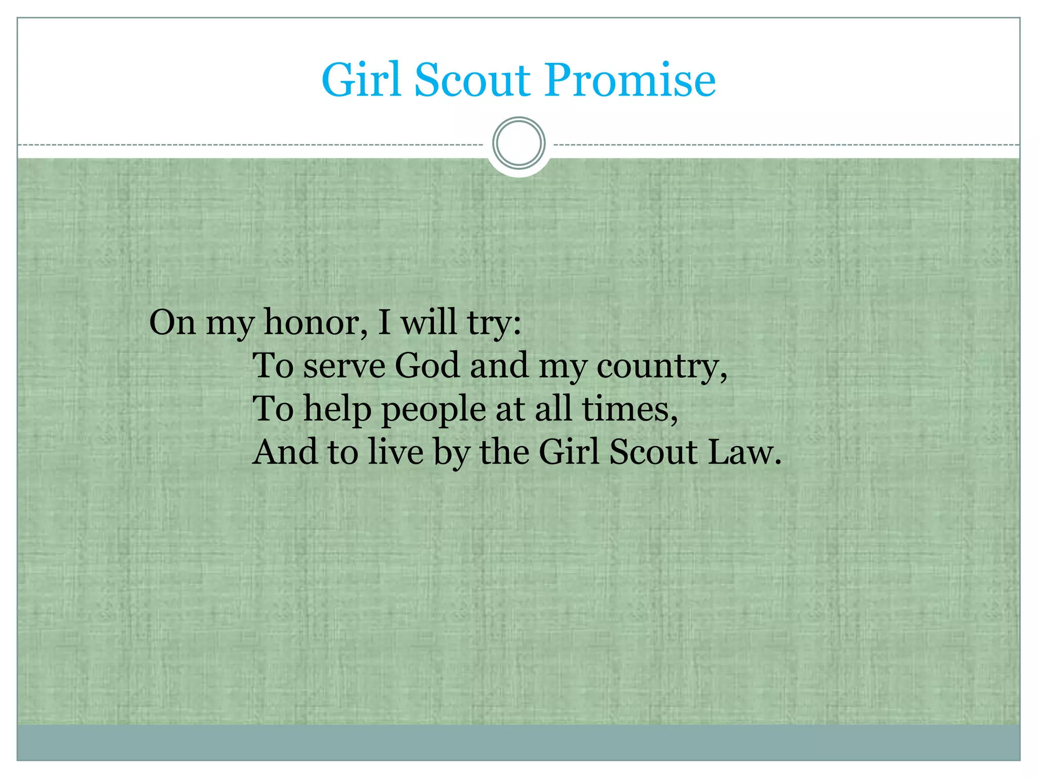 Girl scout powerpoint | PPTX
