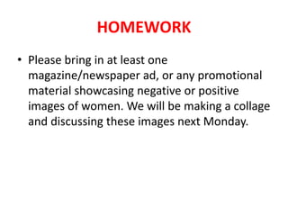 Girls Group Lesson: Gender roles | PPTX