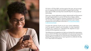 Girls in ICT 2023 - Toolkit. | PDF