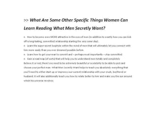 Girls Looking For Men | PPTX