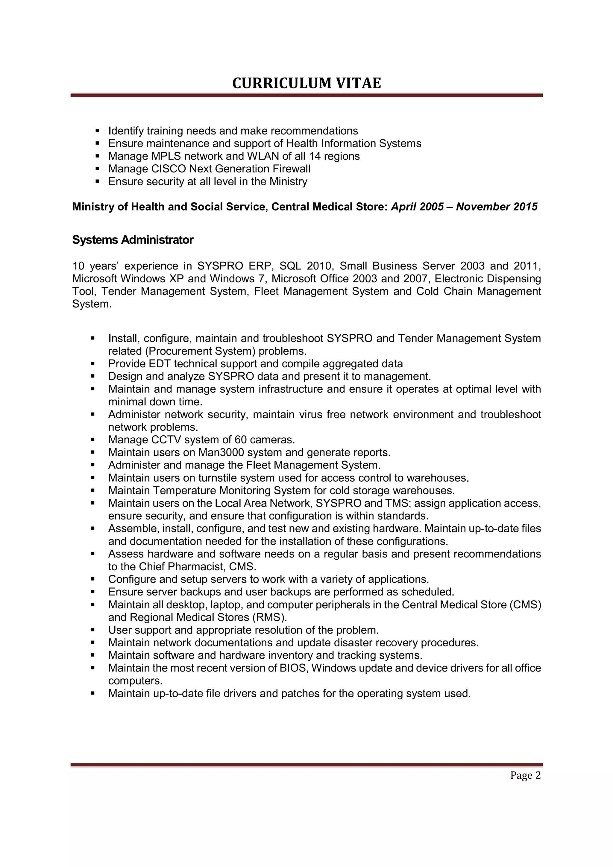 Girma Tadesse CV | PDF
