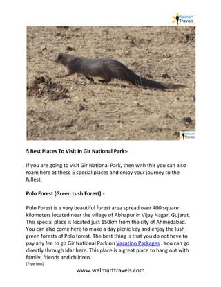 Gir national park | PDF